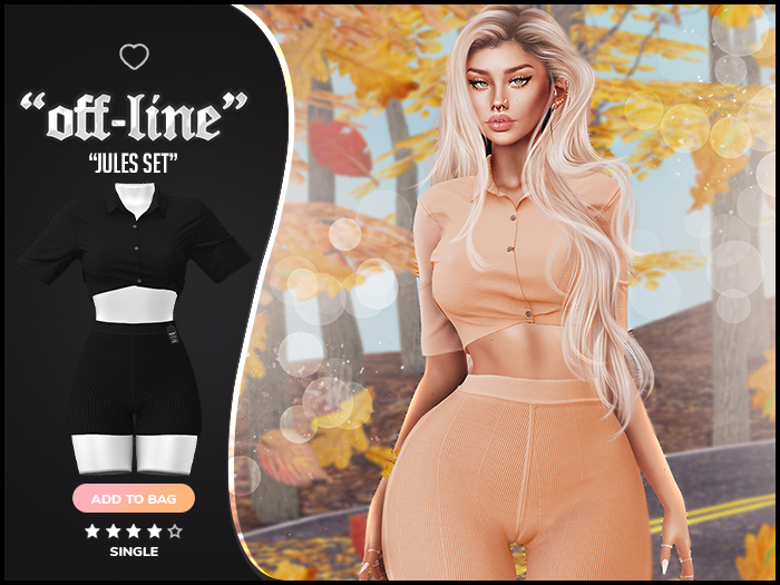 Second Life Marketplace - "Off-Line" x "Jules" Set / Black